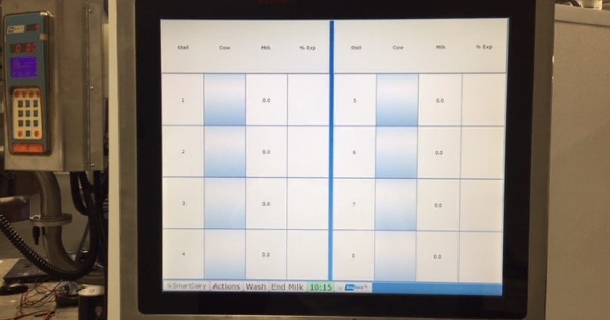 parlor screen - parlor monitor - Milking Monitor - milking… | BouMatic